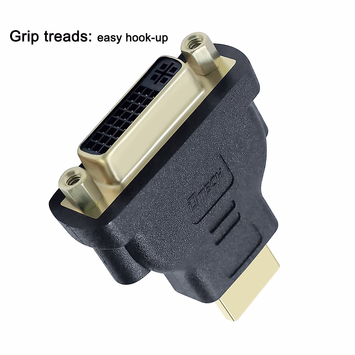 DTech DVI Female to HDMI Male Adapter Bi-Directional DVI-I 24+5 Port Converter