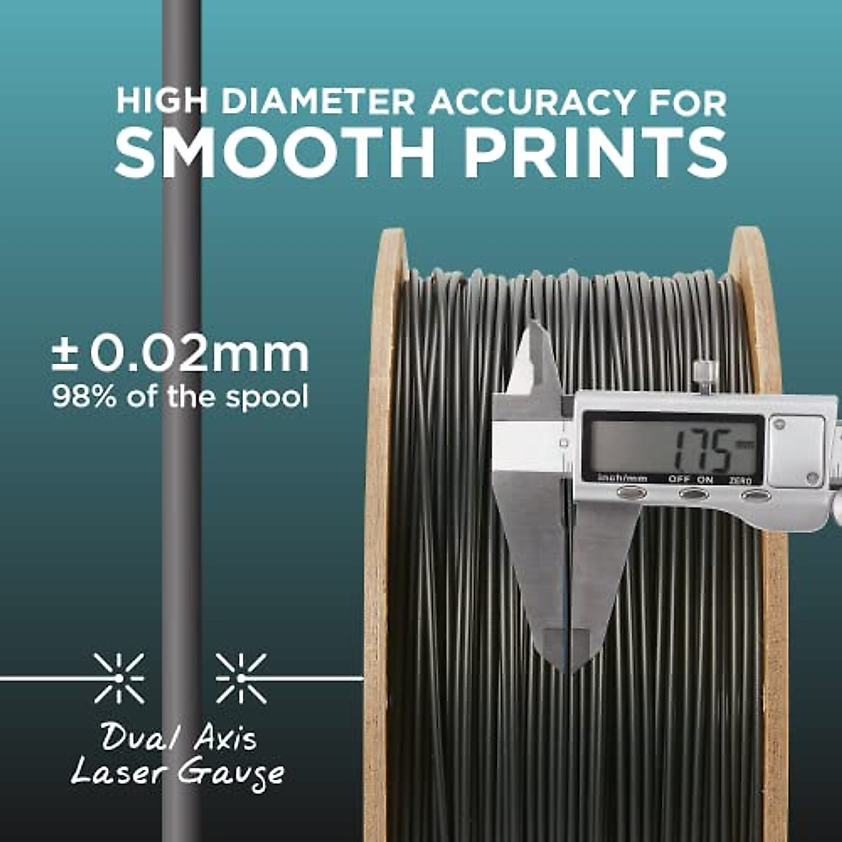 Polymaker PLA Filament 1.75mm, Black PLA 3D Printer Filament 1.75 1kg - PolyLite 1.75 PLA Filament Black 3D Printing Filament, Dimensional Accuracy +/- 0.03mm, Compatible with Most 3D Printers