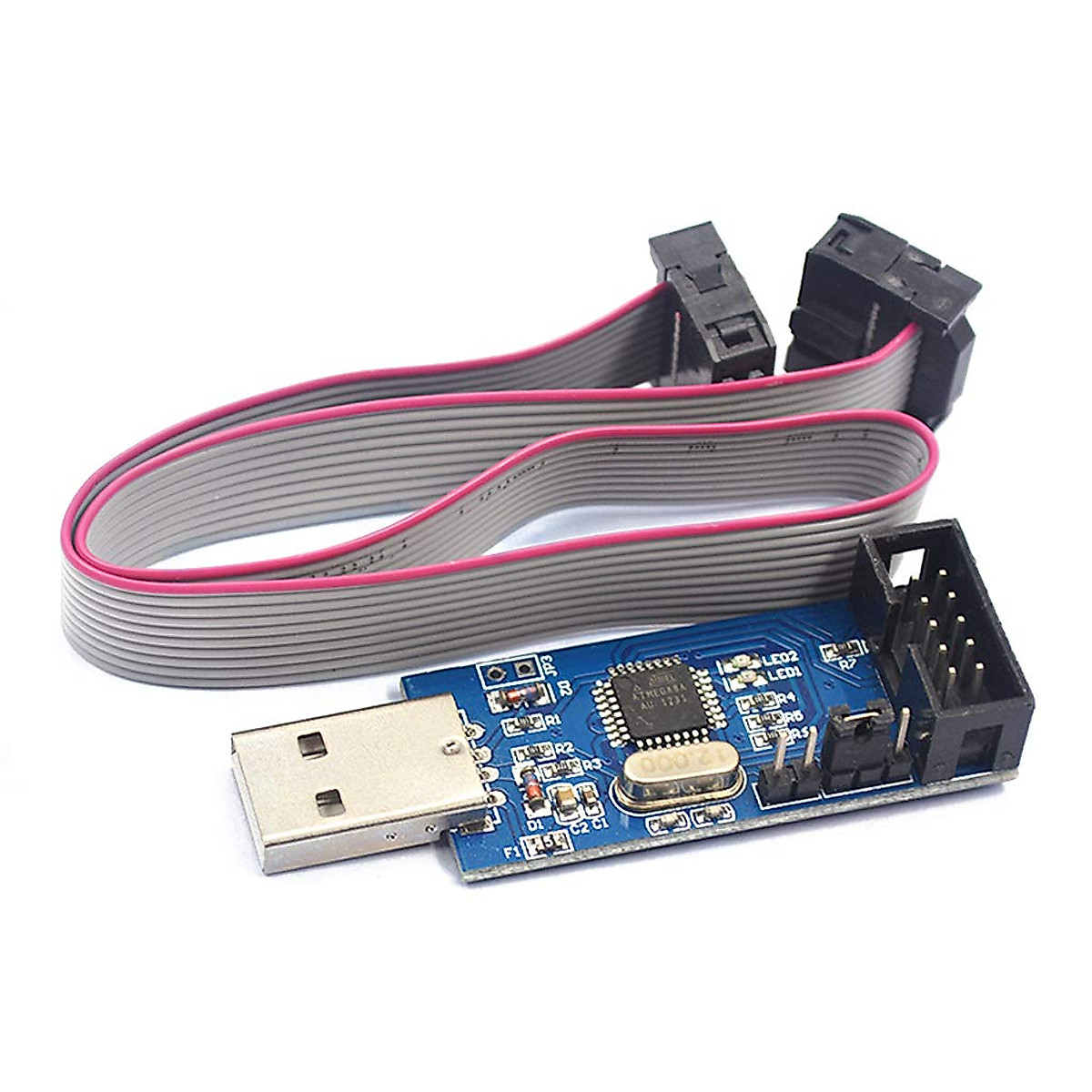 Wondiwe AVR ATMEGA System Development Board and USB ATMEGA8 ISP Programmer 51 Module