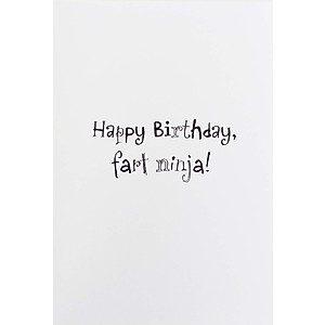 Greeting Card Dude - That Was Silent But Deadly - Happy Birthday Fart Ninja Funny