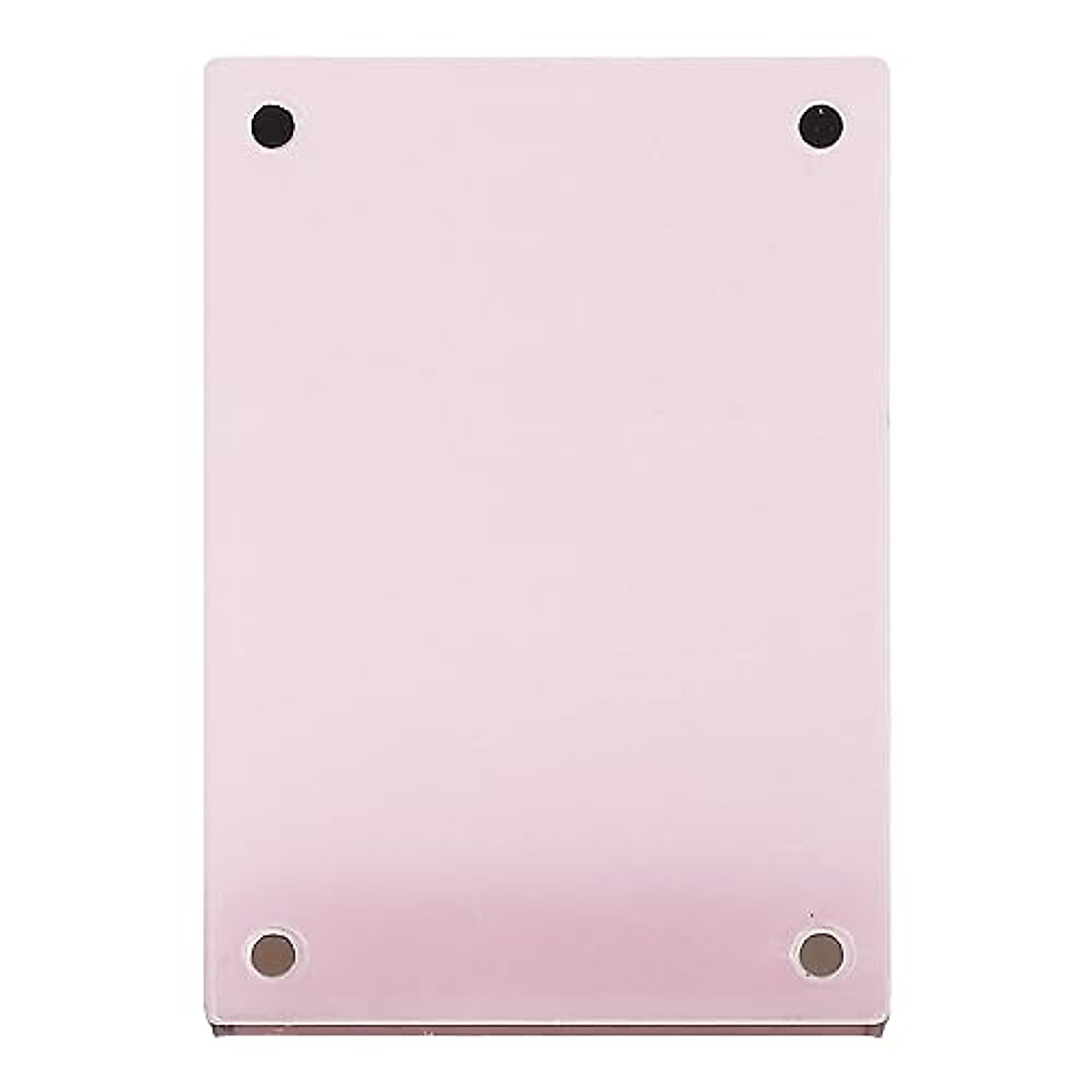 Self Standing Photo Frame, L Shaped Slanted Back Photo Frame 3 Inch Clear for Movie Tickets for Office (Pink)