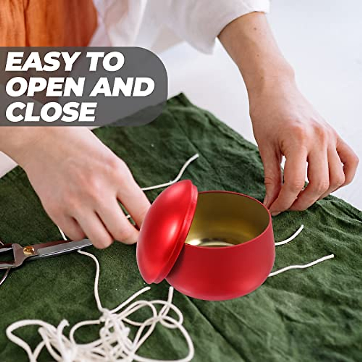 Sewroro 12pcs Candle Jar Candle Making Container Iron Candle Tins Belly Candle Tins Metal Candle Container DIY Scented Candle Tins Small Tin Cans Cream Jar Candle Making Jars Tin Jar