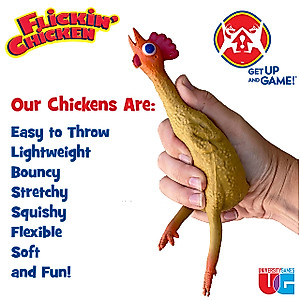 University Games | Flickin Chicken Indoor Outdoor Target Toss Game, The Go Anywhere Game for 2 or More Players Ages 6 and Up