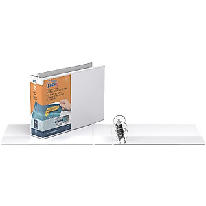 QuickFit Heavy-Duty Landscape 3-Ring Binder, Round Ring, 8 1/2 Inches by 11 Inches, 2 Inch, White
