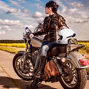 AHR Full Face Motorcycle Helmet Lightweight Street Bike Helmet with Storage Bag Great Ventilation & Streamlined Design for Touring Racing, Run-F3 DOT Approved (White, XX-Large)