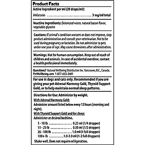 Pet Wellbeing Pet Melatonin for Dogs - Vet-Formulated - for Dog Cushing's, Adrenal Health, Cortisol Balance, Natural Relaxant, Sleep Support - Liquid Supplement 2 oz (59 ml)