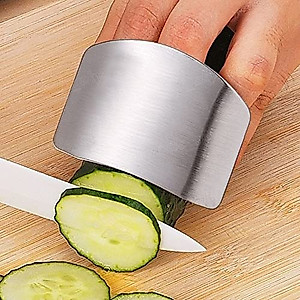 Stainless Steel Kitchen Tools Hand Finger Protector Knife Cut Slice Safe Guard Shredded Finger Guard