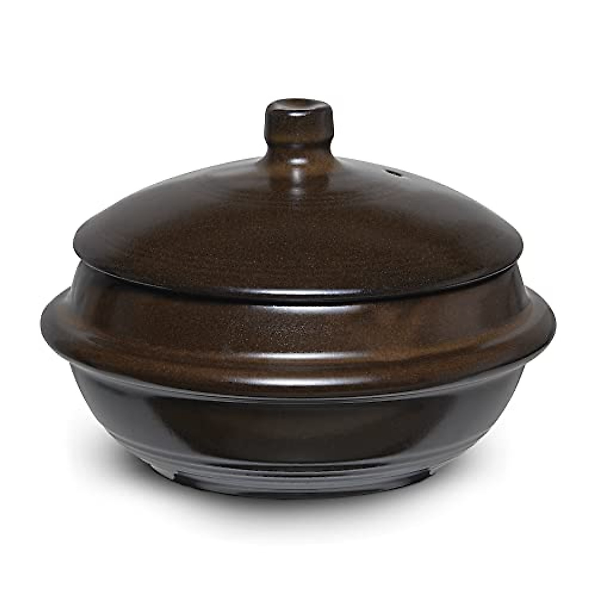 Ttukbaegi Pot With Lid 뚝배기 Korean Pot Ramen Pot Stone Clay Pots For Cooking Korean Pot Ceramic Cooking Pot Korean Stone Pot Korean Bowl Onggi Kimchi Pot (Large 30oz) Ttukbaegi Pot With Lid 뚝배기 Claypot