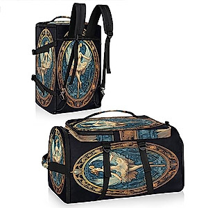 Ballet Logo Teal（01） Gym Duffle Bag for Traveling Sports Tote Gym Bag with Shoes Compartment Water-resistant Workout Bag Weekender Bag Backpack for Men Women