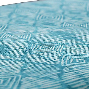 Pillow Perfect Outdoor | Indoor Nesco Caribe 16.5 Inch Throw Pillow, 16.5 X 16.5 X 5, Blue