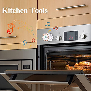 Hexagon Flip Pomodoro Timer,Magnetic Productivity Timer,Smart Study Countdown Kids Visual Timer for Kids,LED Display Digital Timer for Kitchen Cooking Exercise Classroom ADHD Reading (Black)