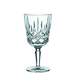 Nachtmann Noblesse Collection 7.4” Cocktail and Wine Glasses, Made of Fine Crystal Glass, White or Red Wine Glasses, 12.5-Ounces, Dishwasher Safe, Set of 4
