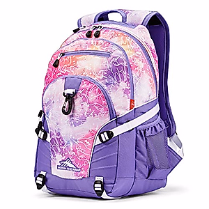 High Sierra Loop Backpack, Travel, or Work Bookbag with tablet sleeve, One Size, Unicorn Clouds/Lavender/White