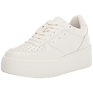 Steve Madden Women's Rocket Sneaker, White, 8.5