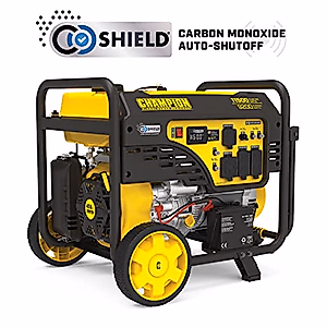 Champion Power Equipment 201110 11,500/9,200-Watt Electric Start Portable Generator with CO Shield,Yellow