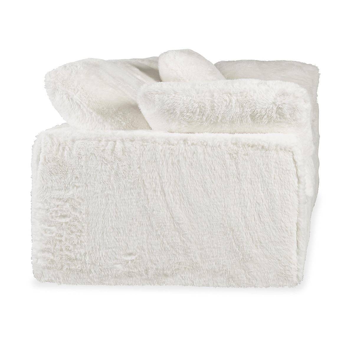 Barefoot Mega Plush 3-Seat Sofa in White Fabric by Hooker Furnishings