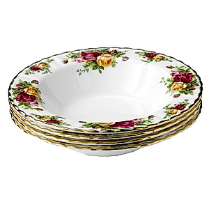 Royal Doulton-Royal Albert Old Country Roses Rim Soups, Set of 4