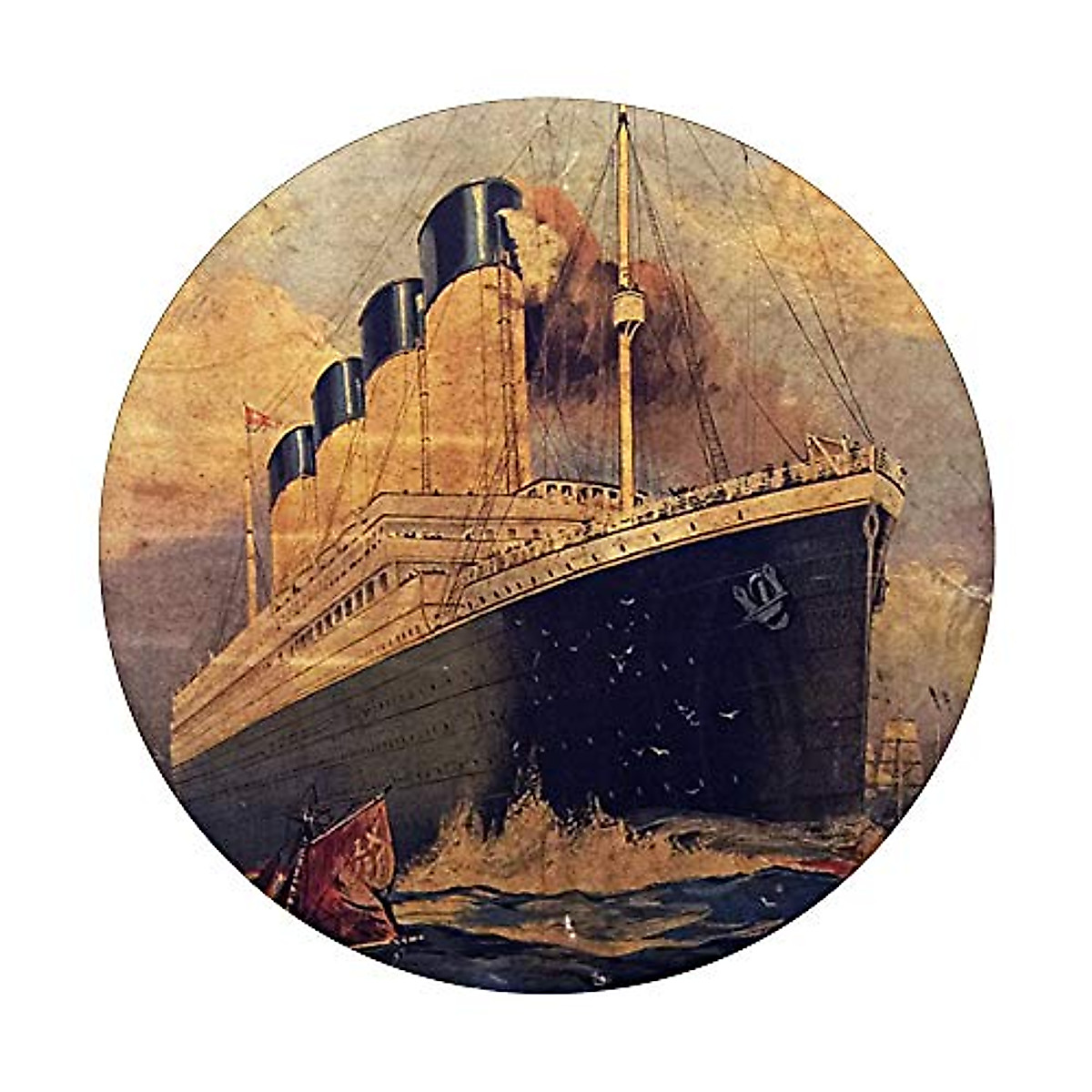 RMS Titanic 1912 Historic Vintage Advertisement Poster PopSockets Swappable PopGrip