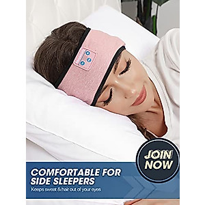 Sleepbeauty Sleep-Headphones-Wireless-Bluetooth-Headband - Comfy Sleeping Eye Mask Headphones Headset, Sport Headband Earbuds Electronics Tech Gadgets Christmas Birthday Gifts for Women Men Running