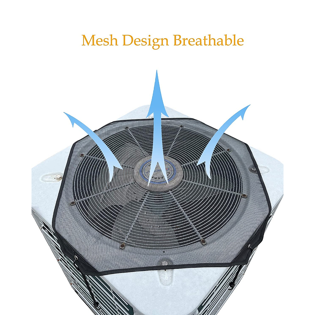 Boyoci Central Air Conditioner Cover for Outside Units, Durable Universal Outdoor AC Cover Defender for All Seasons (Mesh, 36" x 36")