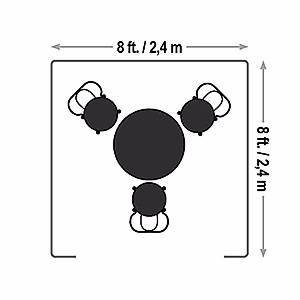 Sojag Outdoor 8' x 8' Sanibel Hardtop Gazebo Outdoor Sun Shelter, Wood Finish