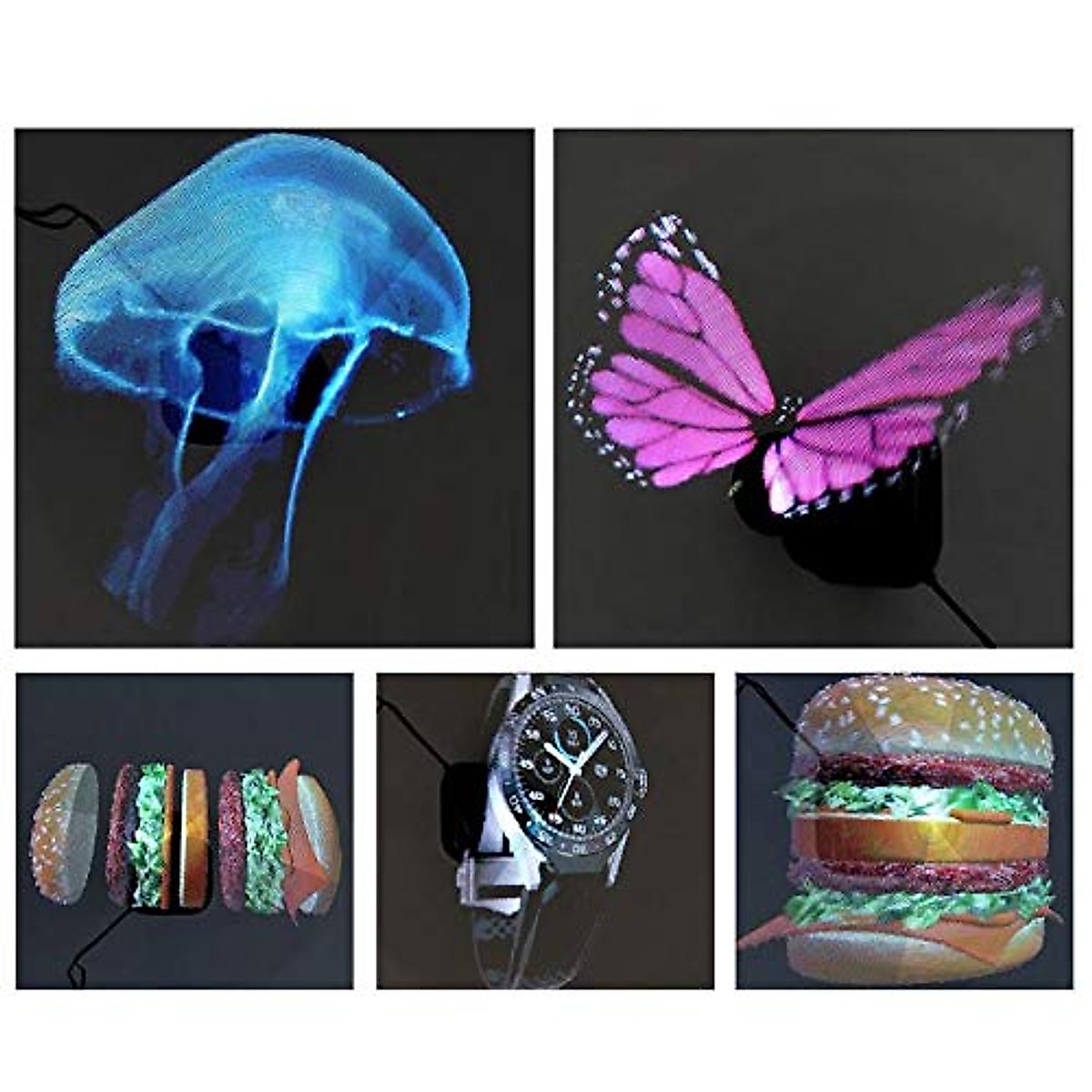 Maiman 16.5" 3D LED Hologram Fan, 224 Beads 3D Animation Video Projector, Windows PC Version (No Remote Upload Feature) Cheap 3D Holographic Fan