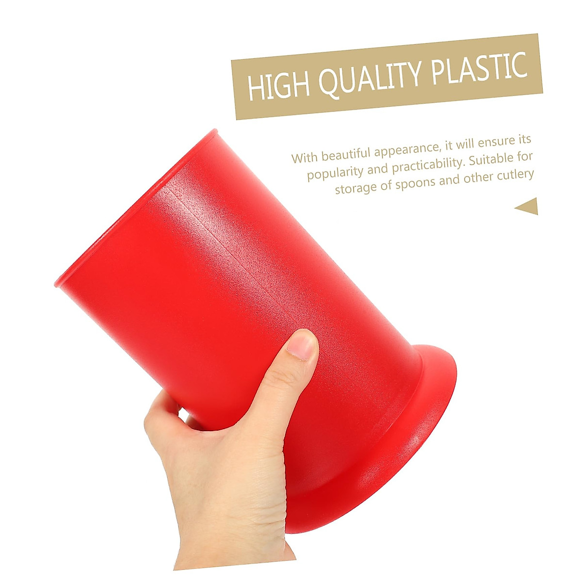 OKUMEYR Kitchen Chopstick Holder Kitchen Utensil Canisters Cutlery Holder Tin Flatware Holder Storage Utensil Drying Rack Chopstick Holder Storage Utensil Holder Plastic Organizer Round