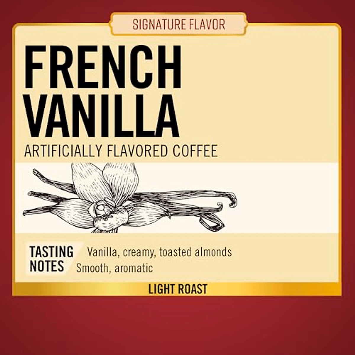 Barrie House French Vanilla Flavored Whole Bean Coffee | 2 lb Bag | 100% Arabica Coffee Beans | Artificially Flavored