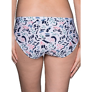 Vanity Fair Women's Beyond Comfort Bikini Panties, Silky Stretch-Love Story Print, 6