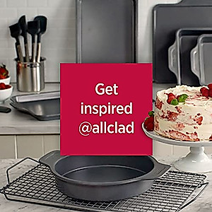 All-Clad Pro-Release Nonstick Bakeware Cooling and Baking Rack 12x17 Inch Oven Safe 450F Half Sheet, Cookie Sheet, Muffin Pan, Cooling & Baking Rack, Round Cake Pan, Loaf Pan, Baking Pan Grey