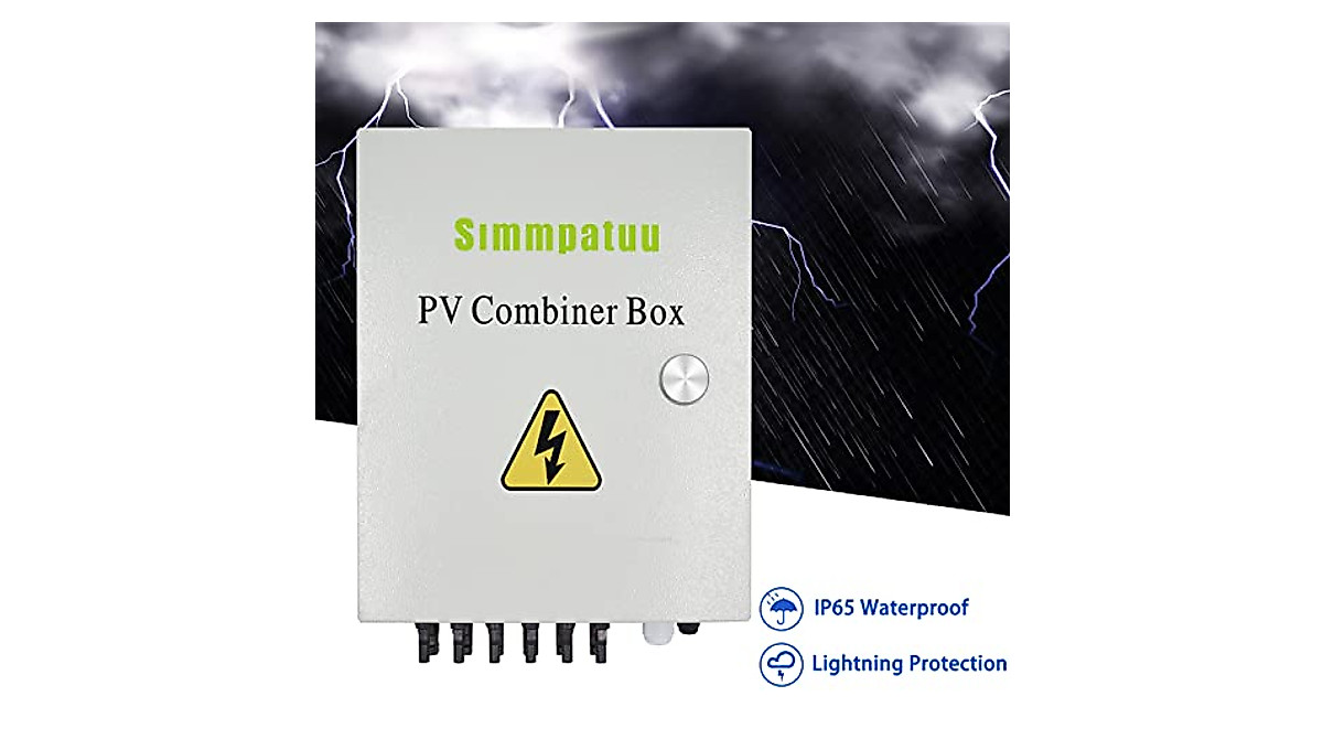 6 String PV Combiner Box, Waterproof Solar Combiner Box with Circuit ...