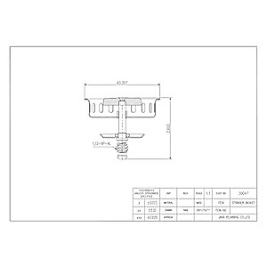 EZ-FLO Threaded-Post Spin and Seal Replacement Basket, 3-1/2 Inch Diameter, Stainless Steel, 30047