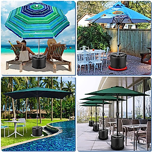 ZHOUMADE Water Bags for Weight, Water Weight Bag up to 100 lbs, Thicken 1200D Durable Polyester Weights for Outside Umbrella Stand, Water Weights for Umbrella Stand, Furniture Leg Weights (2PCS)