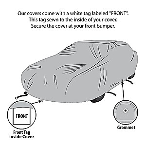 Supreme SUV Car Cover for GMC Jimmy 1980-1991 4-Door Chevy K5 Blazer 2nd Gen All Weather Protection Semi Custom Fit Full Coverage Dust, Sun, Snow, Rain, Hail Protection Outdoor / Indoor