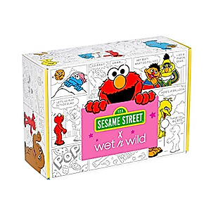 wet n wild Sesame Street Limited Edition PR Box - Makeup Set with Versatile Brushes, Vibrant Buildable & Blendable Palettes & Lip Glosses for Unique Looks, Cruelty-Free & Vegan