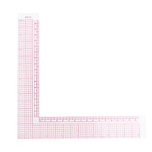 TOPINCN Plastic Sewing Ruler L Curve Ruler Sewing Measure Tailor Ruler Clear Sewing Ruler for Tailor Craft Tool Drawing Measuring Supplies (5808)