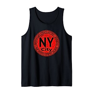 The Five Boroughs Of New York Circle Souvenir Gift Design Tank Top