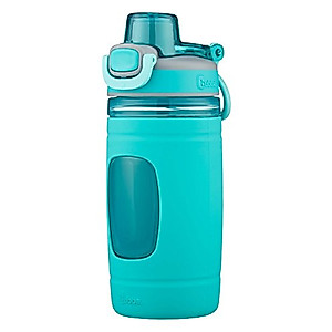bubba. Flo Kids Water Bottle with Leak-Proof Lid, 16oz Dishwasher Safe Water Bottle & Bubba Flo Kids Water Bottle with Leak-Proof Lid, 16oz Dishwasher Safe Water Bottle, Aqua Waters