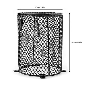 SOYEAHZ Reptile Lamp Cover Heat Mesh Cage Reptile Heating Lamp Lampshade Anti-Scald Lamp Mesh Cover for Pet Reptile Amphibian Snake Lizard Turtle