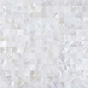 KASARO Peel and Stick Backsplash Shell Tiles, Mother of Pearl Mosaic Self Adhesive Tiles for Kitchen Wall Bathroom Bedroom Decor, White, 10-Sheet