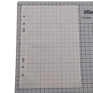 5 Sheets Clear Stamps Storage Collection Book Metal Dies Stencils Organizer Holder Paper Craft Keeper Template Storage Container,Whole Grid