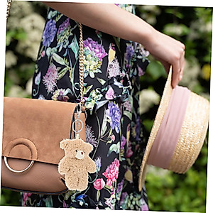 BESTOYARD 8 Pcs Key Chain Pendant Bear Purse Car Keychain for Women Baby Bath Mitten Fluffy Kawaii Keychain Car Key Ring Keychain for Backpacks Kawaii Bag Kid Accessories Cute Alloy