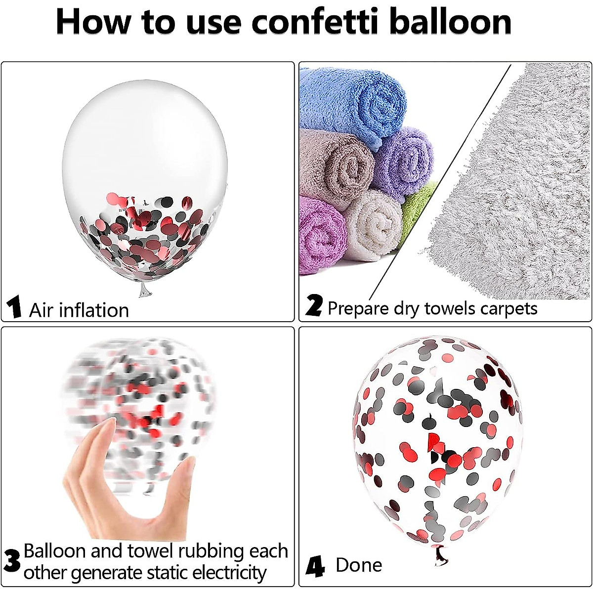 NISOCY Black and Rose Gold Balloons Garland Arch Kit, 120PCS Black Metallic Rose Gold Confetti Balloons for Engagements Wedding Valentine's Day Graduation Birthday Anniversary Party Decorations