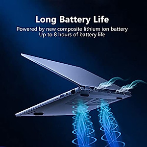 15.6 Inch Laptop, Fingerprint Reader Backlit Keyboard 16G Running Memory Notebook Computer 100‑240V FHD IPS 8000mAh for Business (16+1TB US Plug)