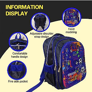 JDEIFKF Soccer Backpack Laptop Backpack For Men Women, Soccer Backpacks Shoulder Bag For Travel Hiking Camping Daypack