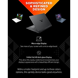 HP Victus 15 Gaming Laptop, NVIDIA GeForce RTX 3050 Ti, AMD Ryzen 5 5600H, 8 GB RAM, 512 GB SSD, Full HD IPS Display, Windows 11 Home, Backlit Keyboard, Enhanced Thermals (15-fb0020nr, 2022)