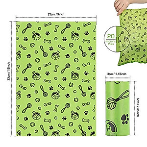 TVOOD Dog Poop Bags(420 Count), Scented Poop Bags for Dogs Leak Proof Doggie Waste Bags Refill Rolls with 2 Free Dispenser