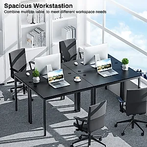 EE EUREKA ERGONOMIC 39 Inch Small Black Gaming Computer Desk, Home Office Corner PC Laptop Table Modern Mini Cute for Small Spaces Kids Boys Girls Teens Gifts Bedroom Work Study Writing, EPA Certified