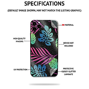 MightySkins Glossy Glitter Skin Compatible with Care Touch Glucose Meter - Frost Marble | Protective, Durable High-Gloss Glitter Finish | Easy to Apply | Made in The USA