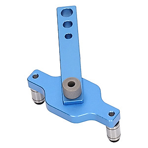 Drill Hole Guide Jig, Aluminium Alloy Dowel Drilling Locator Tool Locate Tool Self Centering Doweling Jig Drill Hole Guide Dowel Jig Kit for Woodworking